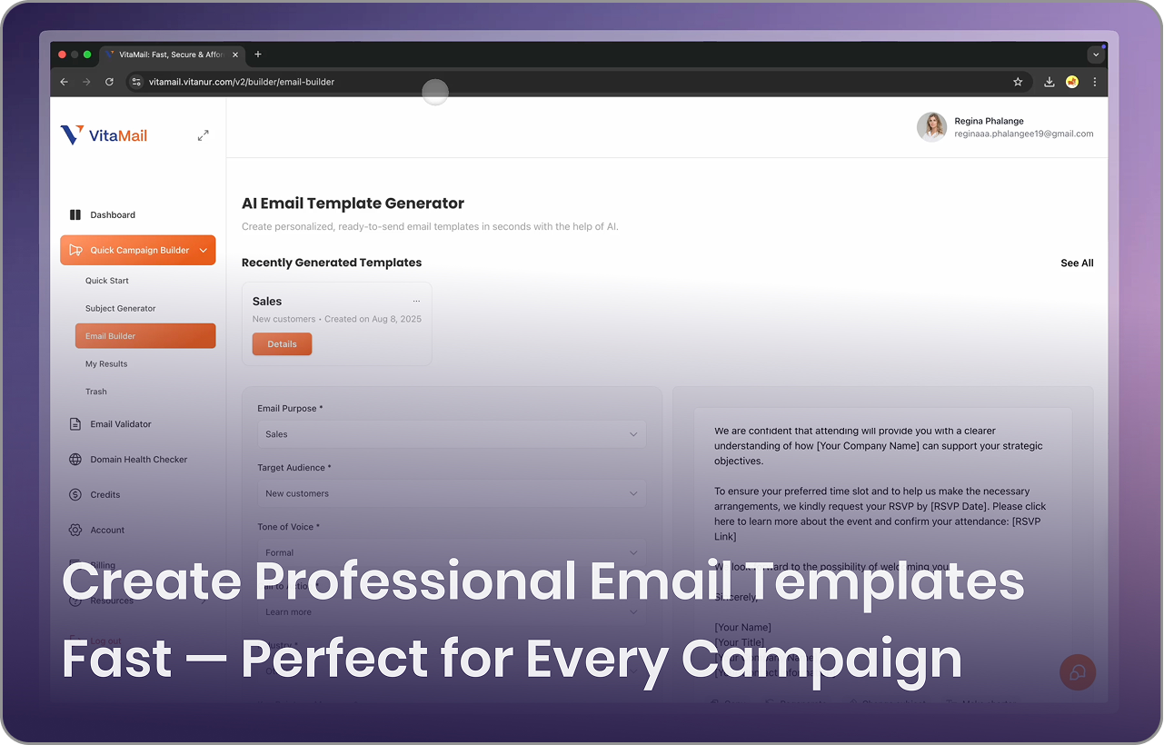 AI Email Generator | Free AI Tool to Create Ready-to-Send Emails